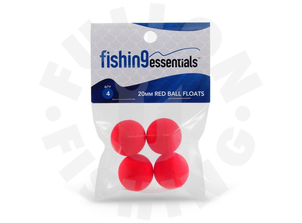 Fishing Essentials Red Ball Float - Various Sizes